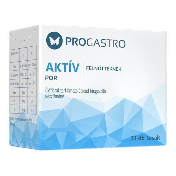 12750 Ft - ProGastro Aktív étrendkiegészítő por tasak 31db ...