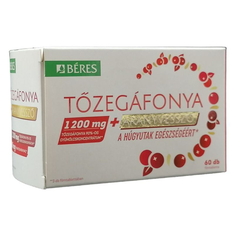 3689 Ft - Béres Tőzegáfonya + Aranyvessző filmtabletta 60db ...
