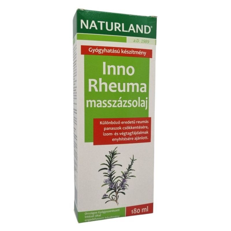 3142 Ft - Naturland Inno Rheuma masszázsolaj 180ml - Egészségpláza Budapest