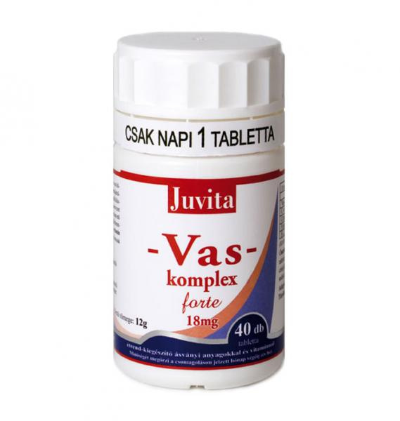 1239 Ft - JutaVit Vas Komplex Forte tabletta 40db - Egészségpláza Budapest