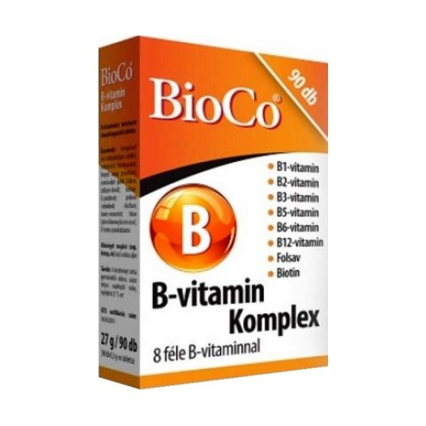 2980 Ft - BioCo B-vitamin Komplex kapszula 90db - Egészségpláza Budapest