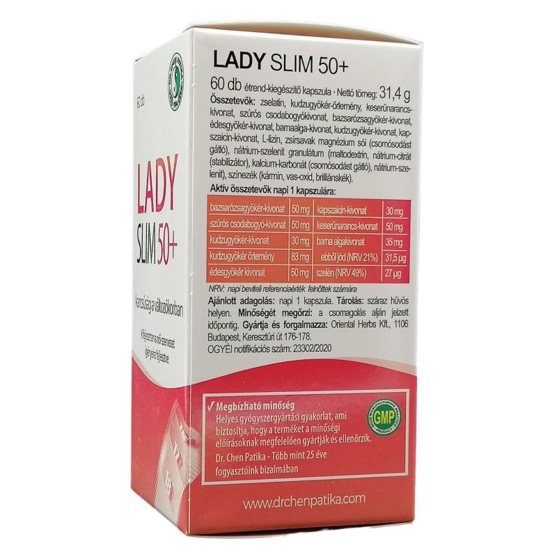 2920 Ft - Dr. Chen Lady Slim 50+ kapszula 60db - Egészségpláza Budapest