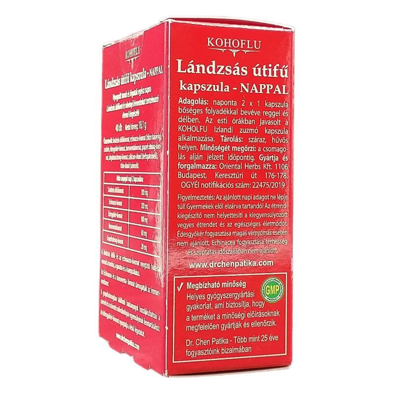 2128 Ft - Dr. Chen KOHOFLU lándzsás útifű kapszula - NAPPAL kapszula ...